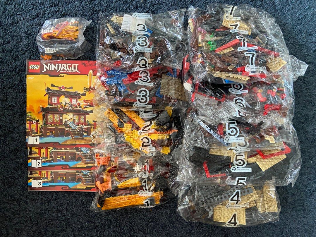 LEGO Ninjago 2507 Fire Temple - No box but complete with minifigs ...