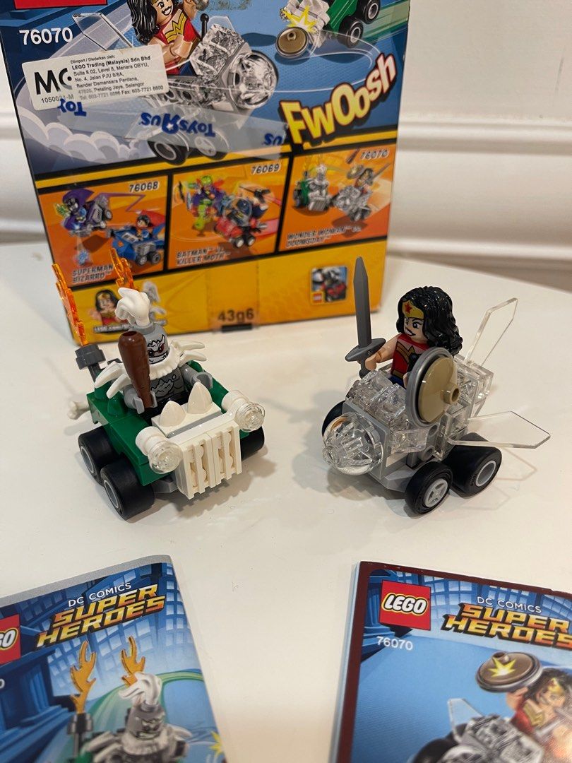 Lego Super Heroes Mighty Micros Wonder Woman vs Doomsday, Hobbies ...