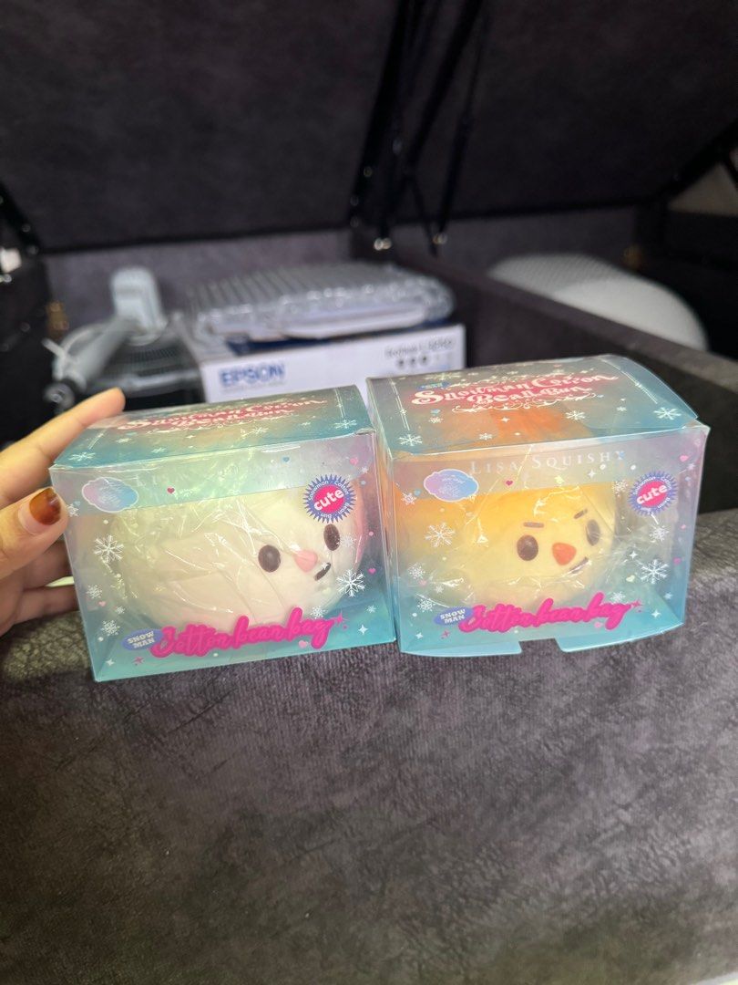 Lisa Snowman Red Bean Bun Squishy 🫘, Hobbies & Toys, Toys & Games on ...