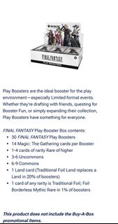 Magic the Gathering Final Fantasy Chocobo Bundle, Hobbies & Toys, Toys ...