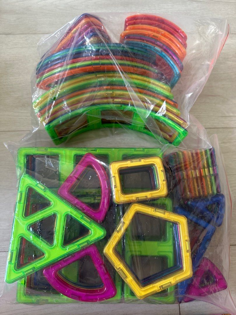 Magnetic Tiles Building Blocks Set, Hobbies & Toys, Toys & Games on ...