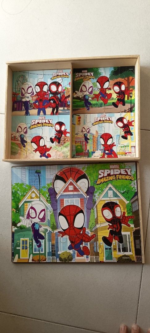 Marvel Spidey and Friends Puzzle sets, Hobbies & Toys, Toys & Games on ...