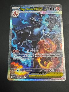 Phantasmal Flames Pokemon Card English Mega Charizard X ex Double Rare ...