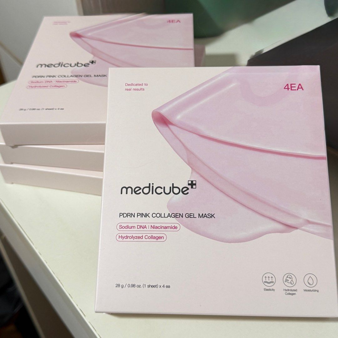 Medicube PDRN Pink Collagen Gel Mask - 4 Sheets, Beauty & Personal Care ...