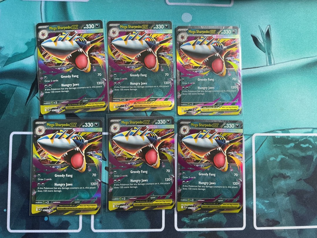Mega Sharpedo EX Phantasmal Flames 061/094, Hobbies & Toys, Toys ...
