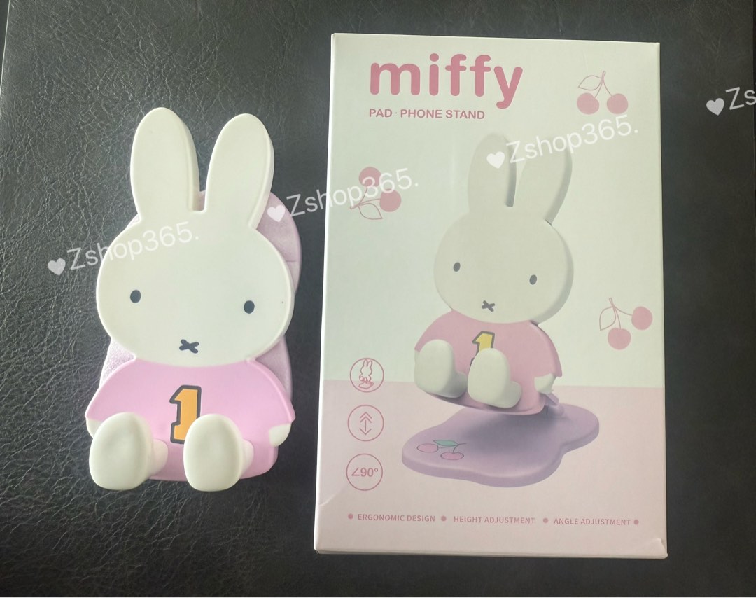 [Miffy] Authentic Phone stand x Cover Pink, Hobbies & Toys, Stationery ...