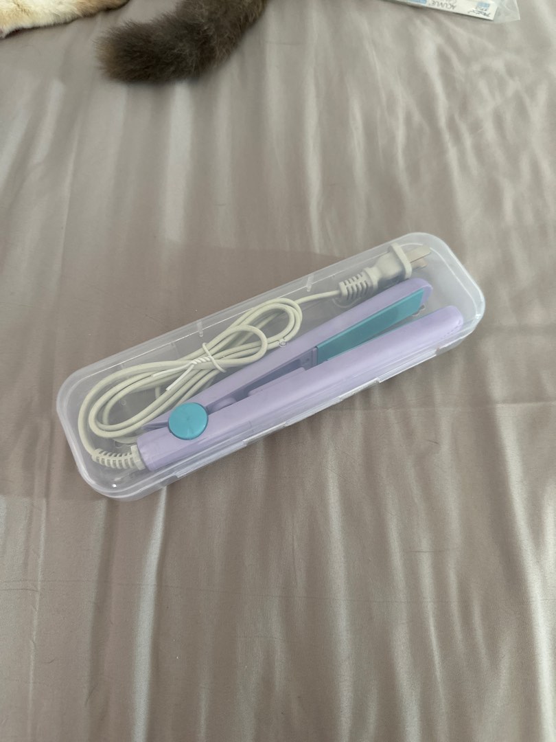 Mini Hair Straightener - Purple, Beauty & Personal Care, Hair Products ...