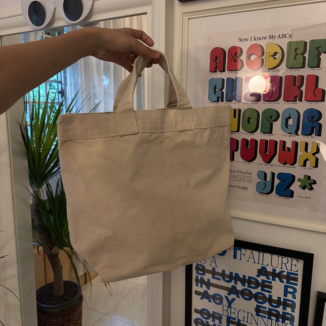 MUJI Canvas Two-Way Tote Bag, Women's Fashion, Bags & Wallets, Tote Bags on Carousell