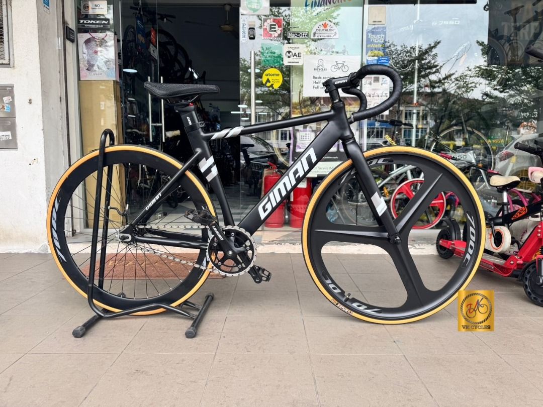 [NEW] GIMAN 700C Fixed Gear Fixie Bike / Basikal Lajak City Commuter Sport / Aero Frame Alloy ...