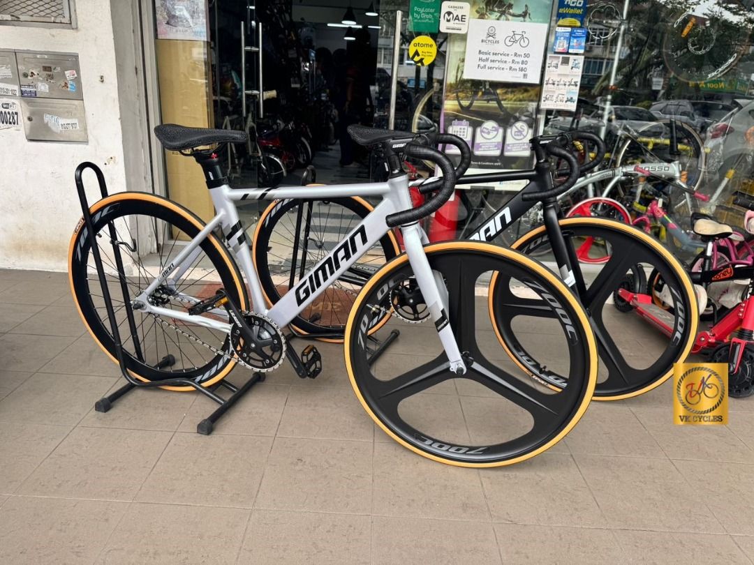 [NEW] GIMAN 700C Fixed Gear Fixie Bike / Basikal Lajak City Commuter Sport / Aero Frame Alloy ...