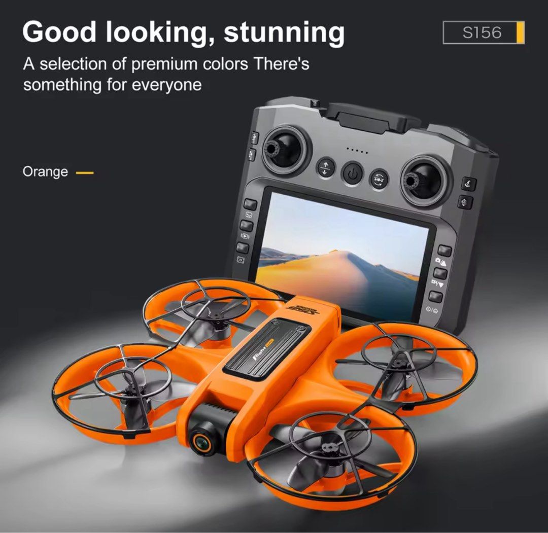 New S156 Professional Drone 5 Inch Screen Remote Control 8K Camera ...