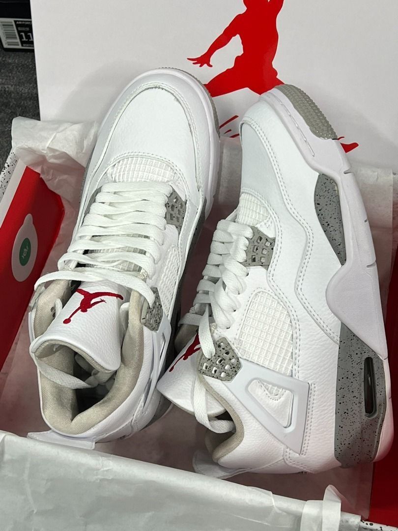 Nike Air Jordan 4 Retro 白水泥, Men's Fashion, Footwear, Boots on Carousell