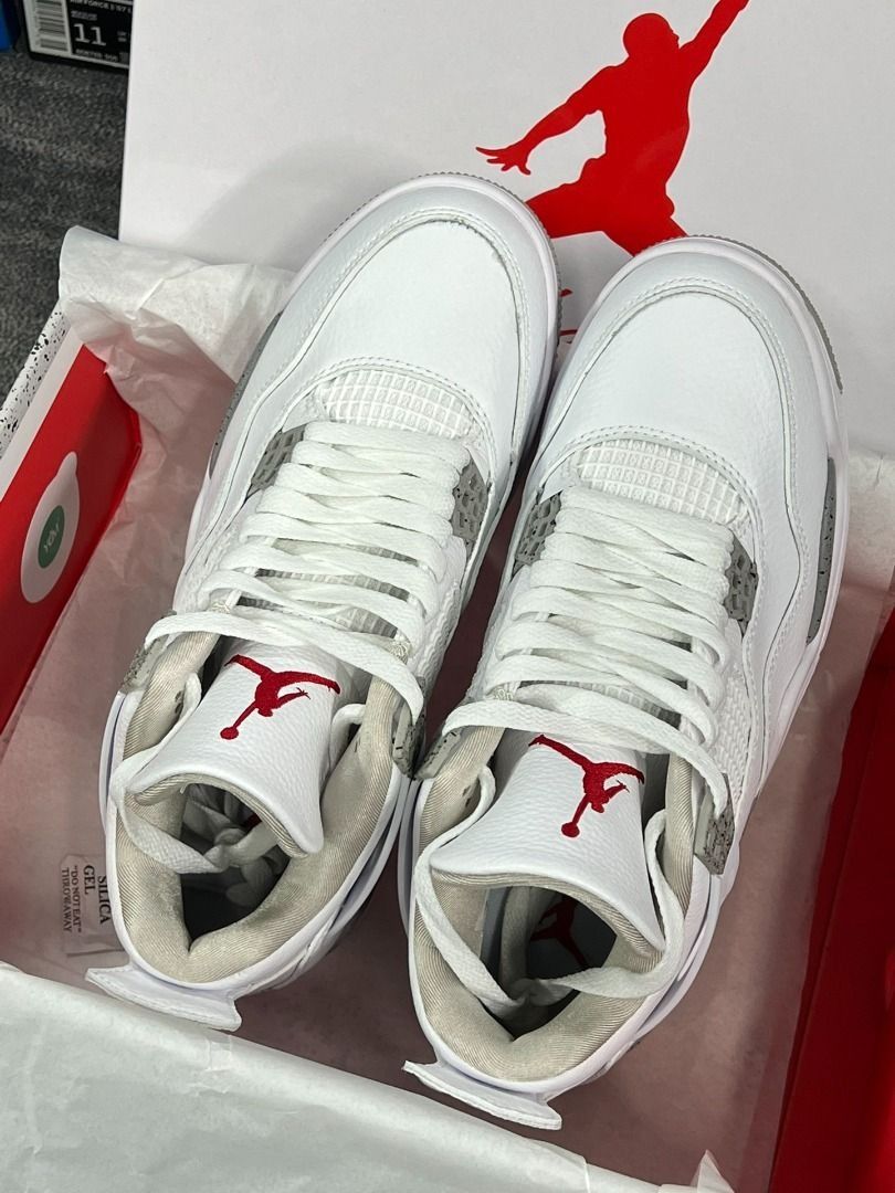 Nike Air Jordan 4 Retro 白水泥, Men's Fashion, Footwear, Boots on Carousell