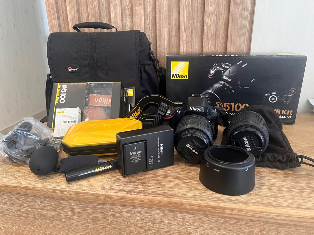 Nikon D5100 DSLR Camera Kit with Lenses and accessories, Photography ...