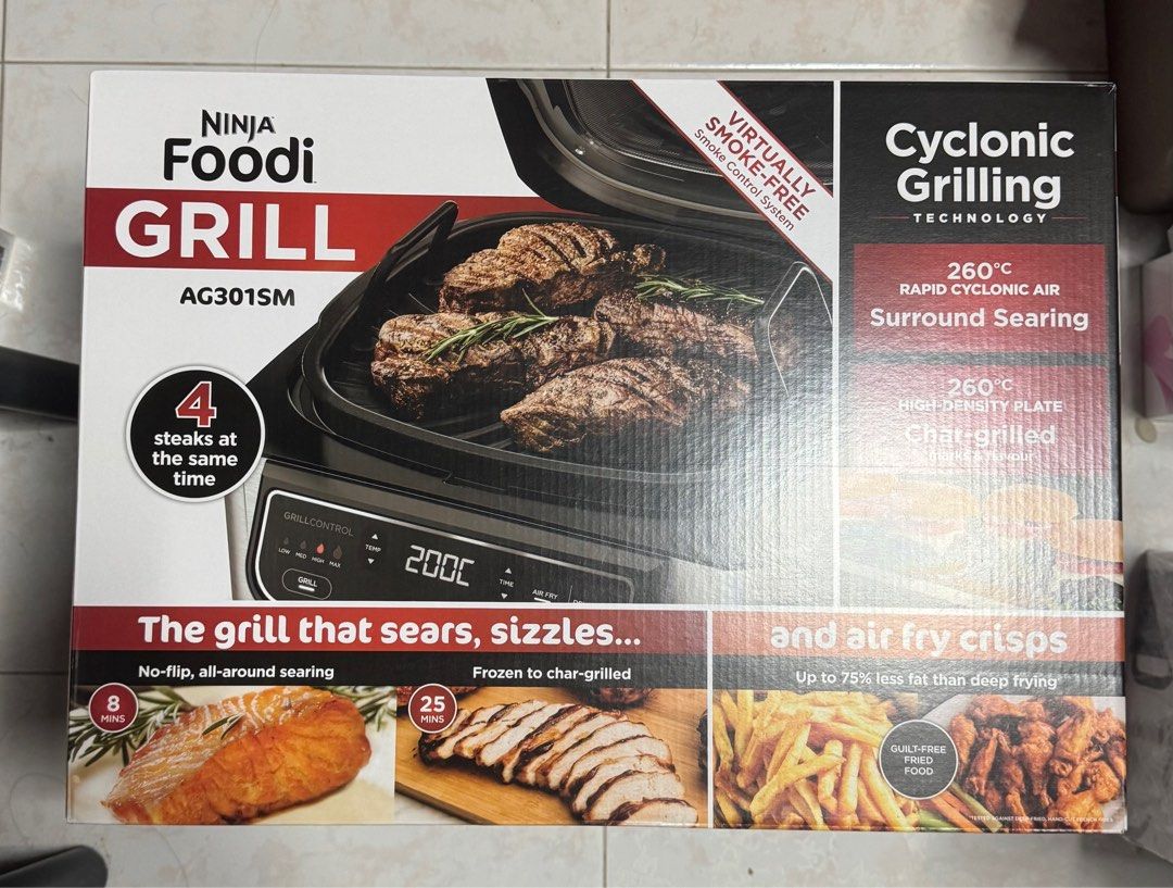 Ninja Foodi 5 in 1 electric Grill AG301, TV & Home Appliances, Kitchen ...