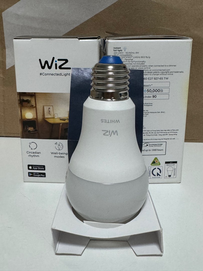 Phillips WiZ Smart LED Light Bulb - Warm to Cool Whites, Furniture ...