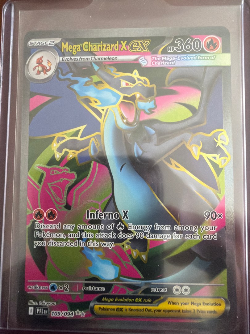 Pokemon Phantasmal Flames Mega Charizard X ex full art, Hobbies & Toys ...
