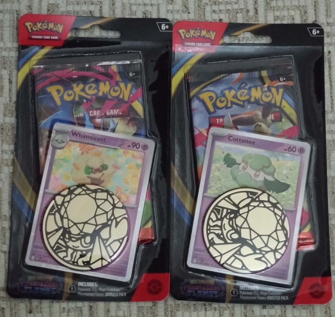 Pokemon TCG Mega Evolution Phantom Forces Checklane Blister Packs Set ...