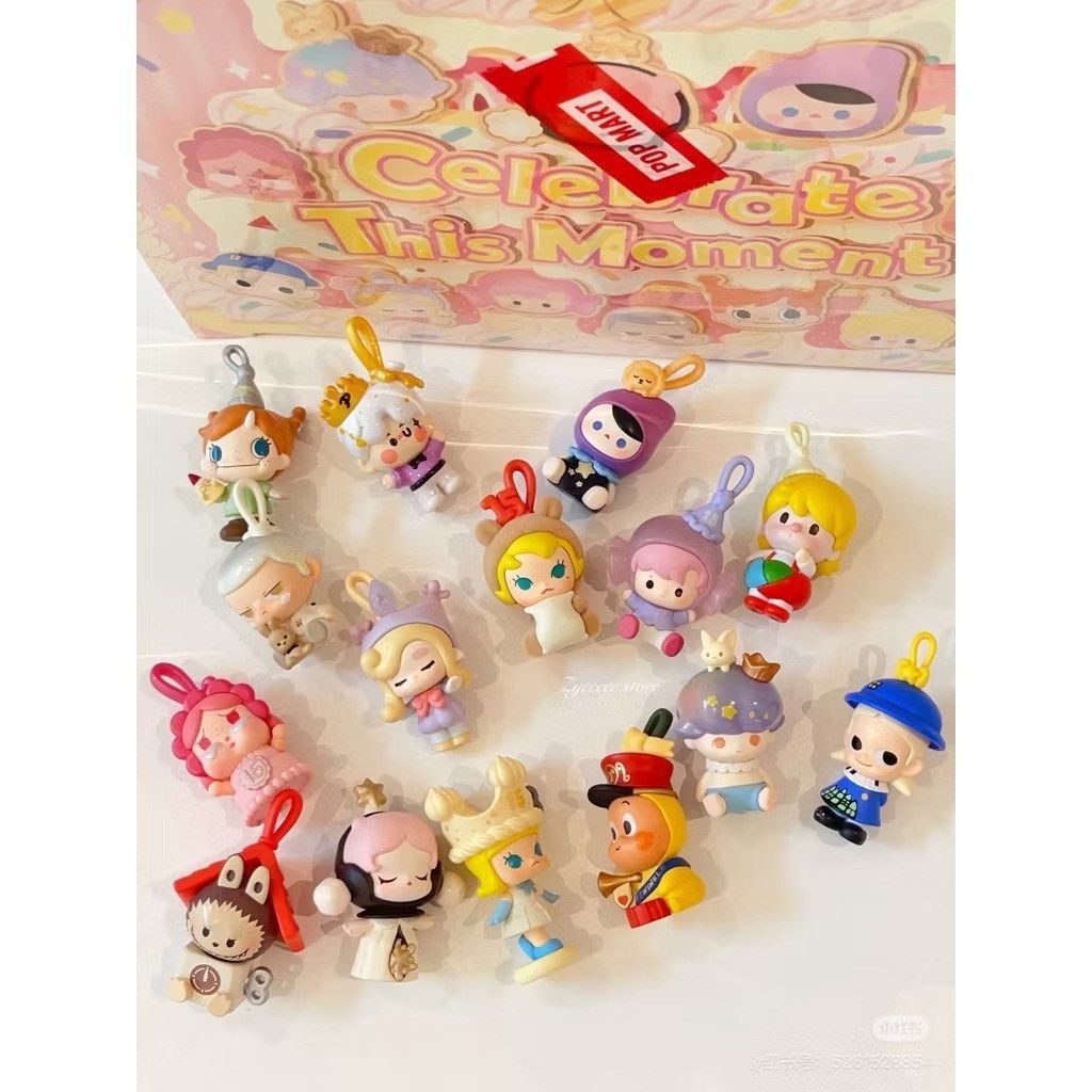 POP BEAN 15th Anniversary Series mini popmart Celebrating the Moment ...