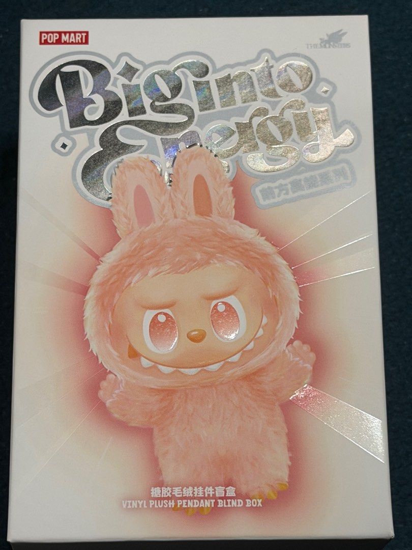 POP MART Big Into Energy Vinyl Plush Pendant Blind Box, 興趣及遊戲, 玩具 & 遊戲類 ...