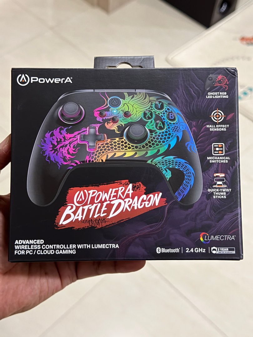 PowerA Battle Dragon Wireless Controller, Video Gaming, Gaming ...