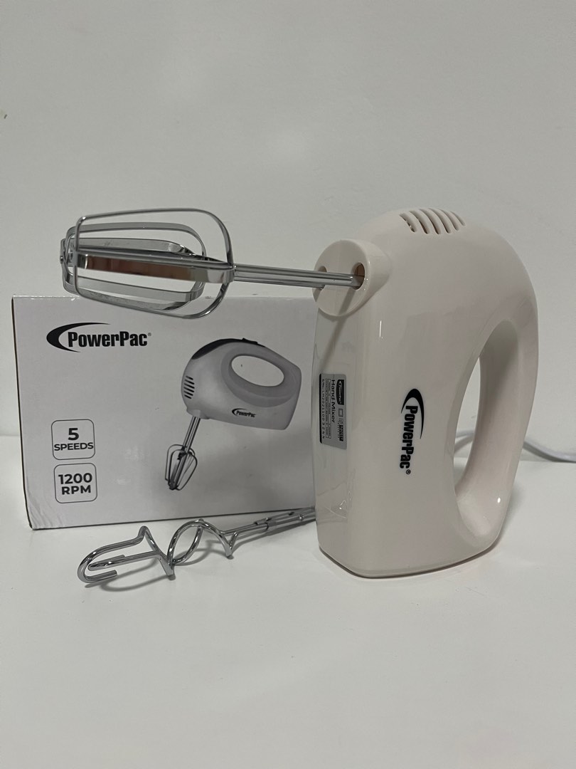 PowerPac Hand Mixer with 5 Speeds, TV & Home Appliances, Kitchen ...