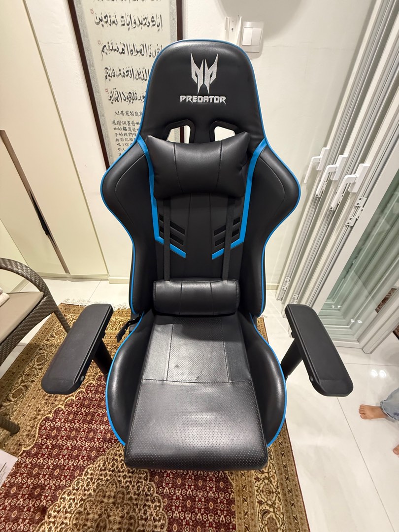 Predator Gaming Chair - Black and Blue, Furniture & Home Living ...