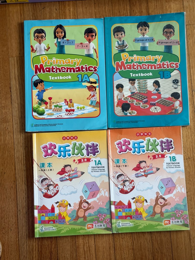 Primary Mathematics & Chinese Textbooks - 1A & 1B, Hobbies & Toys ...