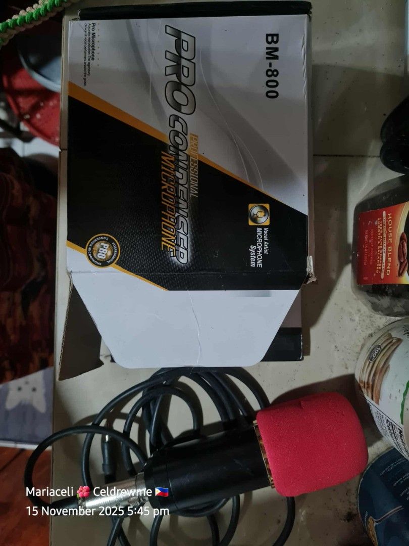 Pro Condenser Microphone BM-800 and V8 Live Sound Card, Audio ...