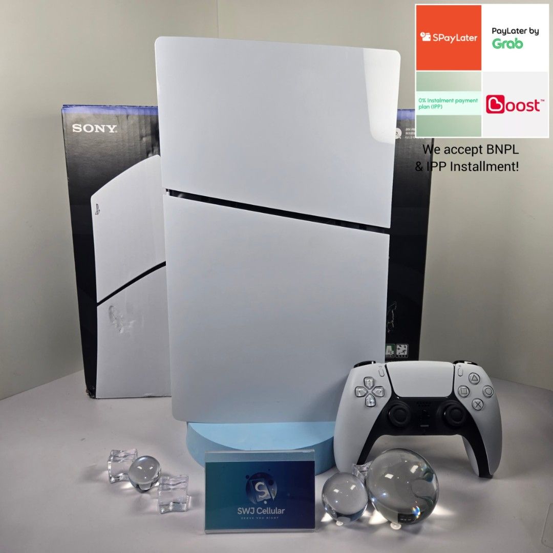 PS5 Slim Digital Edition 1TB White, Video Gaming, Video Game Consoles ...