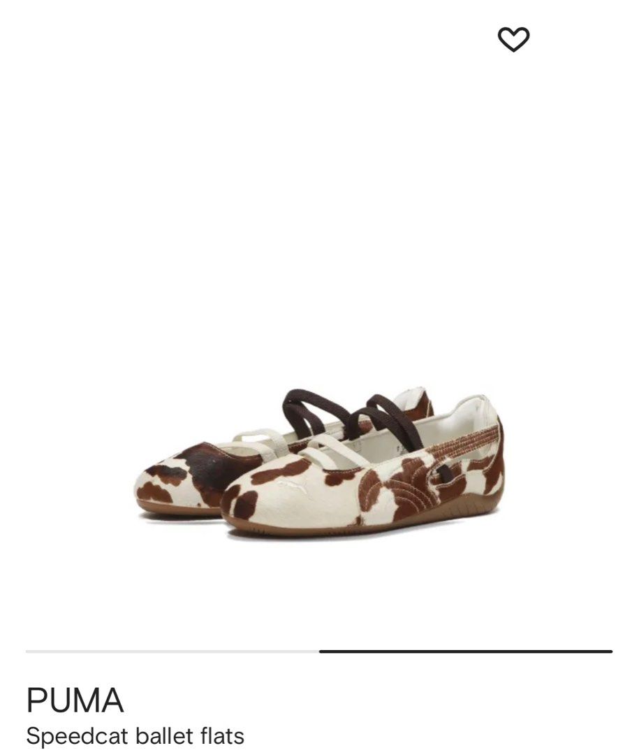 puma speedcat ballet flats cowprint, Women's Fashion, Footwear, Flats ...
