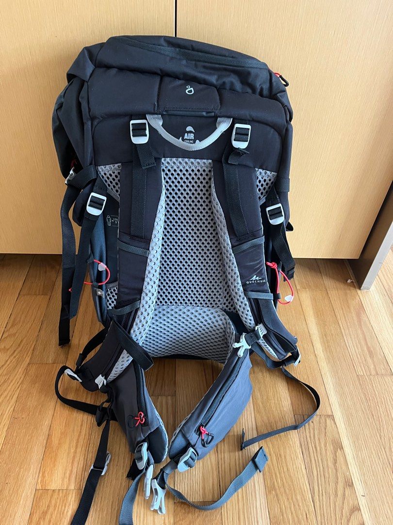 Quechua 40L Hiking Backpack - Black, Men's Fashion, Bags, Backpacks on ...