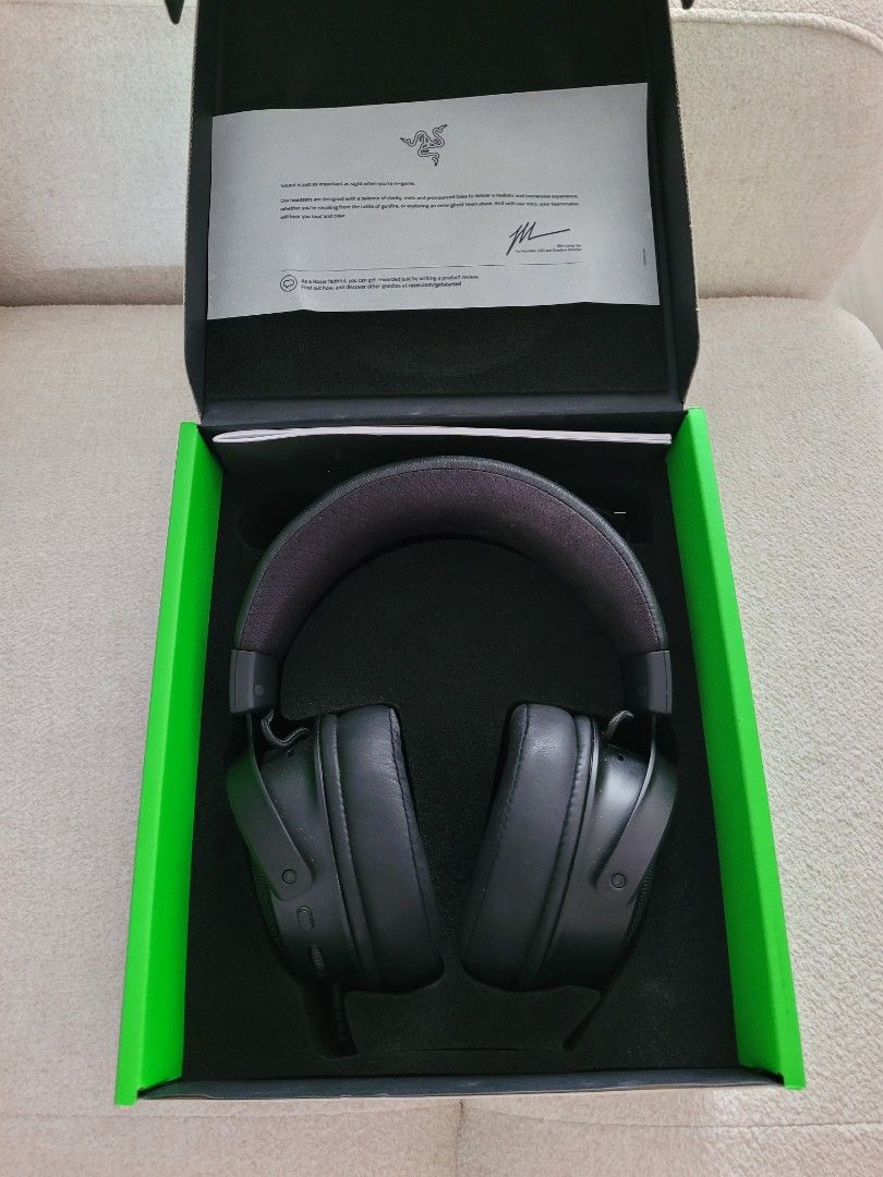 Razer Kraken V3 HyperSense Wired Gaming Headset, Audio, Headphones ...