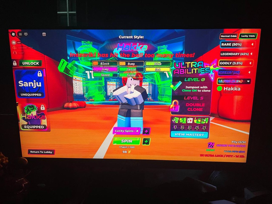 Roblox Account - Ultra Abilities & Divine Strength, Video Gaming, Video ...