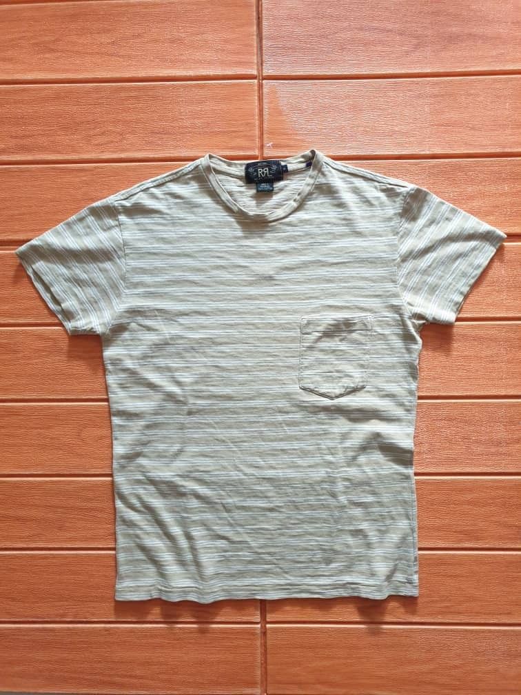RRL Ralph Lauren stripe shirt, Men's Fashion, Tops & Sets, Tshirts ...