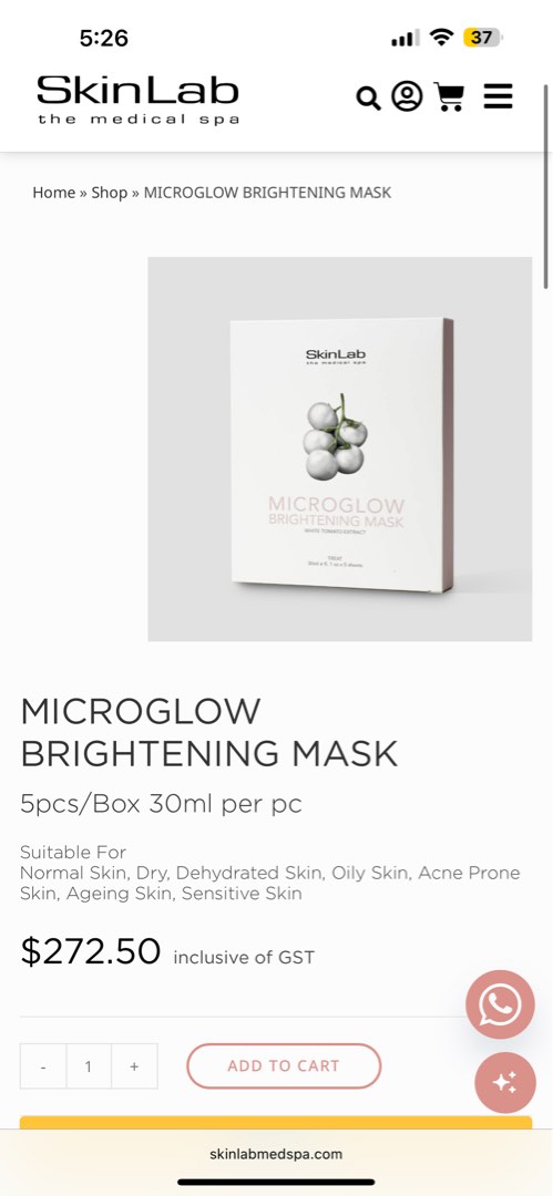 SkinLab Microglow Brightening Mask (70% off), Beauty & Personal Care, Face, Face Care Products ...