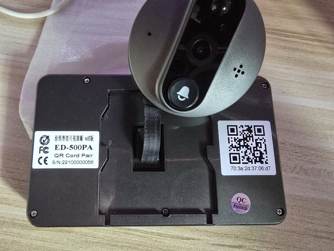 Smart Doorbell with Monitor - ED-500PA, Furniture & Home Living ...