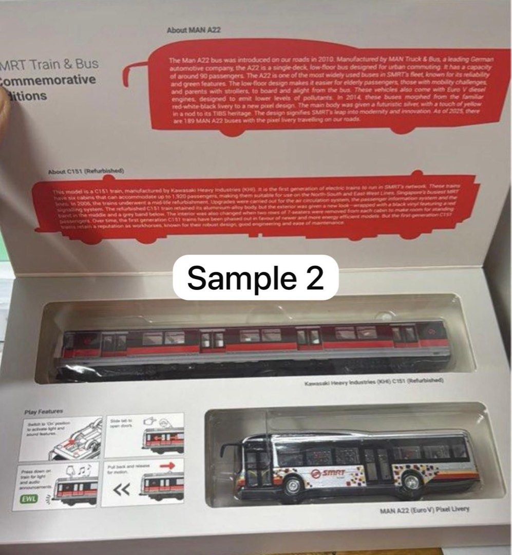 SMRT Train & Bus Commemorative Edition Set, Hobbies & Toys, Toys ...