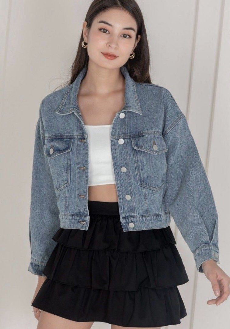 SSD Amita Denim Jacket Light wash, Women's Fashion, Coats, Jackets and ...