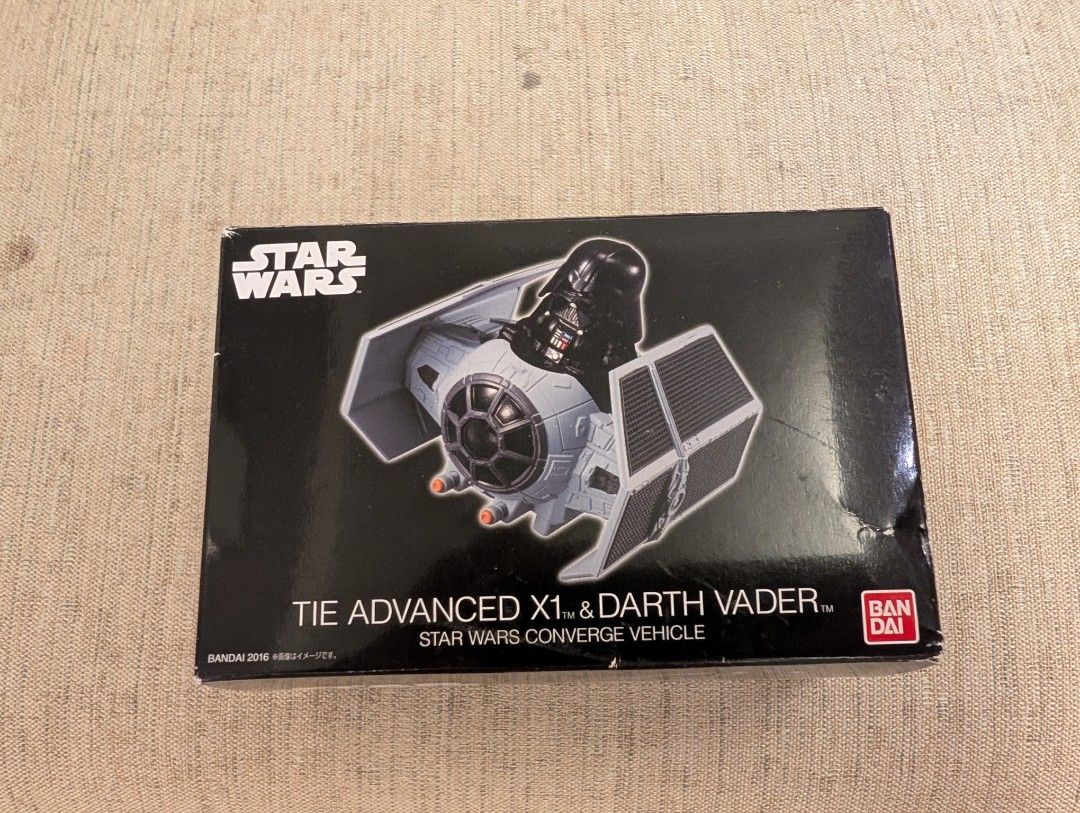 Star wars bandai advanced tie Darth Vader converge vehicle, Hobbies ...