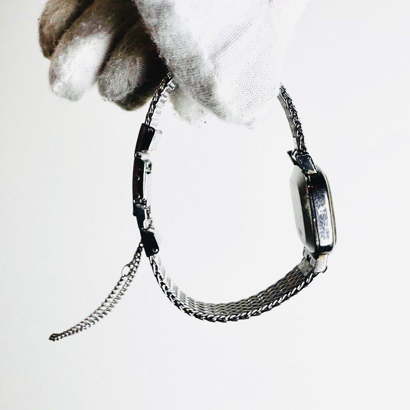 STEAL Omega De Ville Square Dial Stainless Steel Quartz Vintage 23mm ...