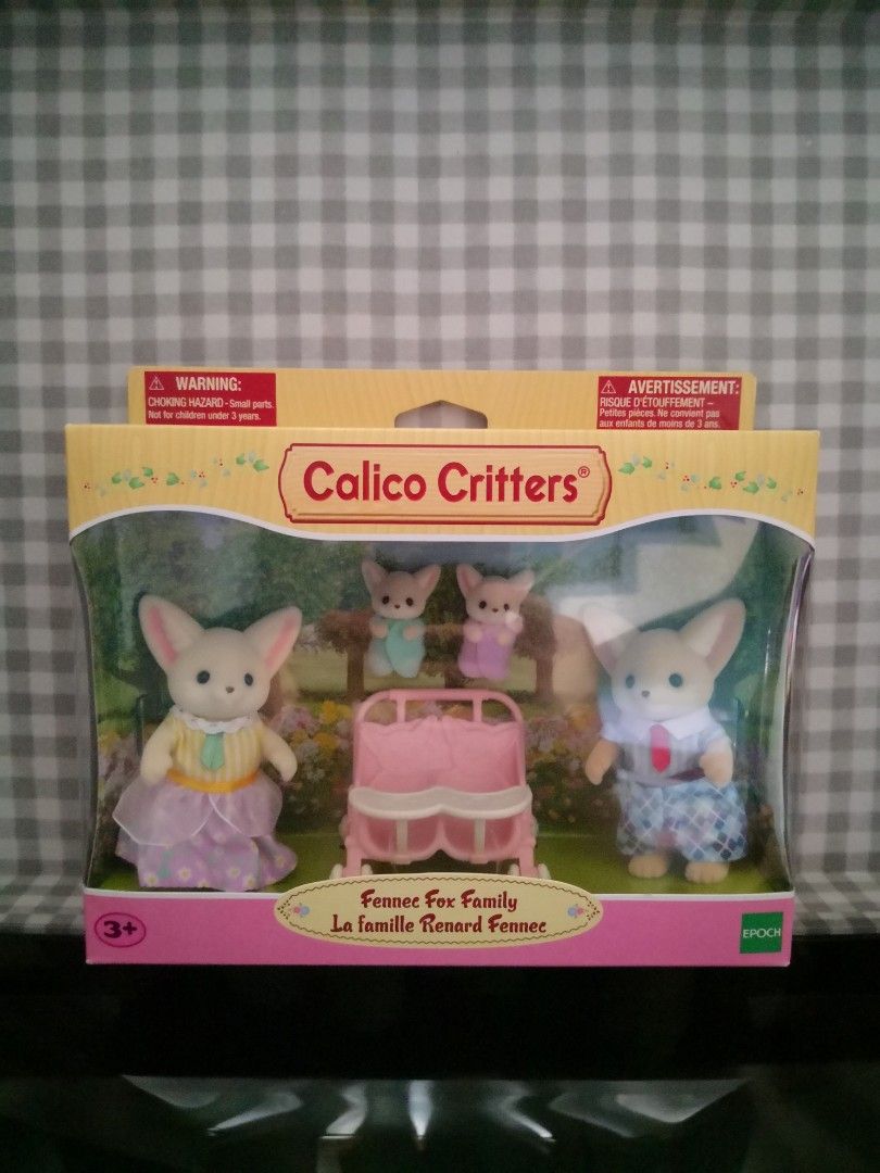 Sylvanian Families Calico Critters Fennec Fox Family Set, Hobbies ...