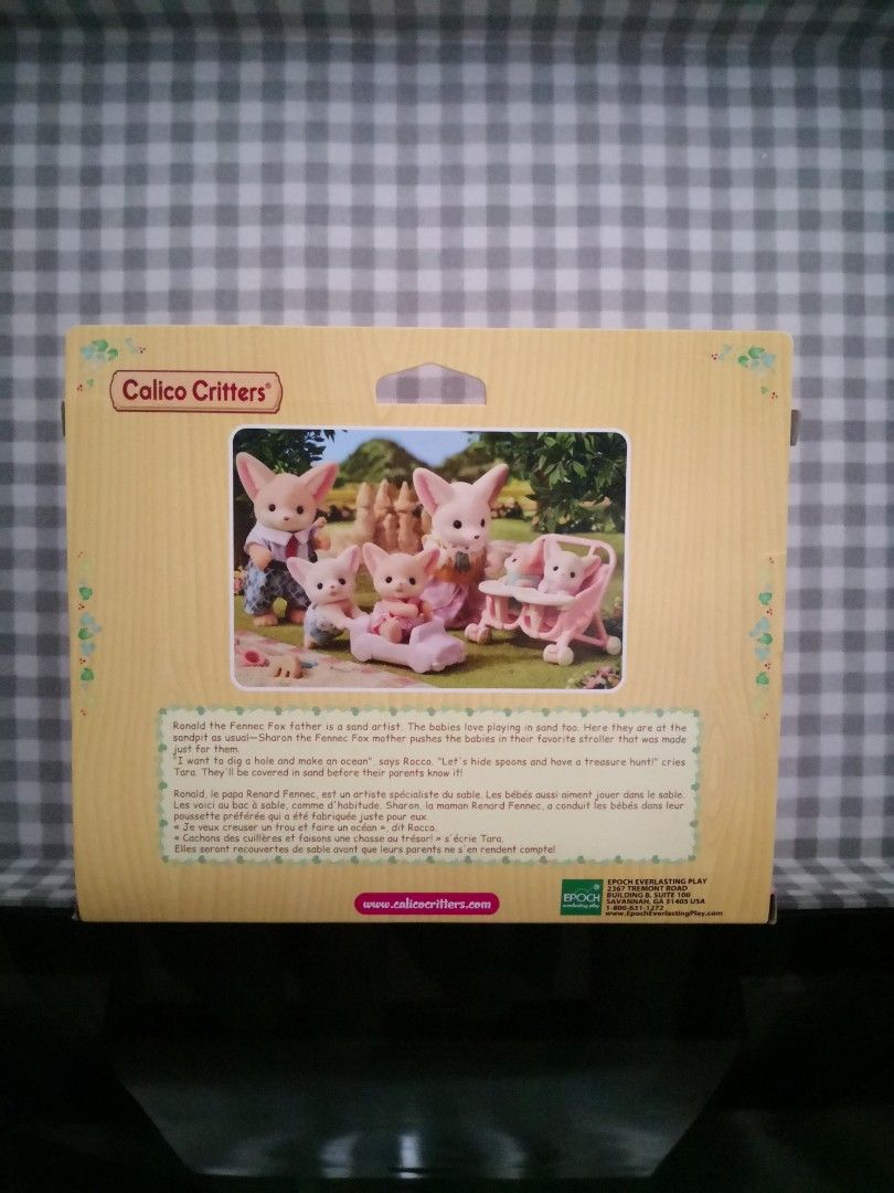 Sylvanian Families Calico Critters Fennec Fox Family Set, Hobbies ...