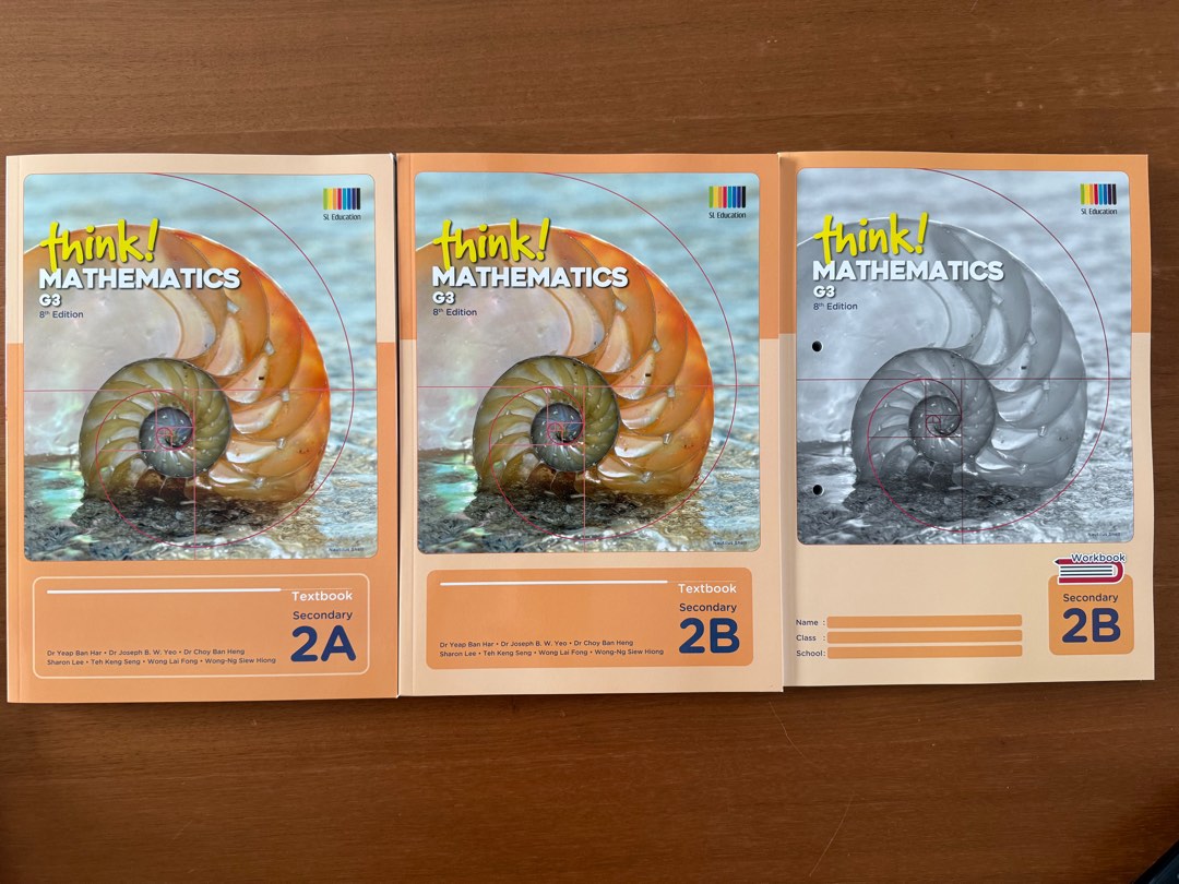 Think! Mathematics G3 Textbook 2A & 2B, Hobbies & Toys, Books ...