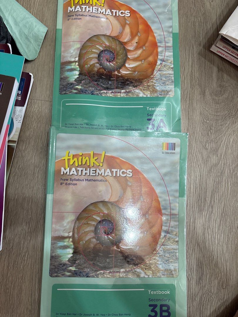Think! Mathematics Textbook 3A & 3B, Hobbies & Toys, Books & Magazines ...
