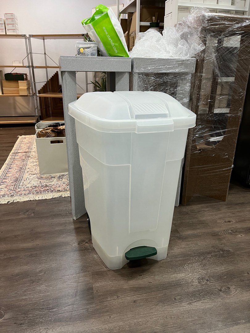 Toyogo Recycling Trash Bin Step with Wheels (108L), Furniture & Home ...
