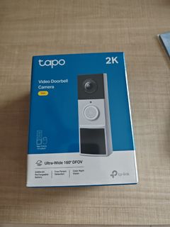 TP-Link Tapo Smart Video Doorbell, Furniture & Home Living, Security ...