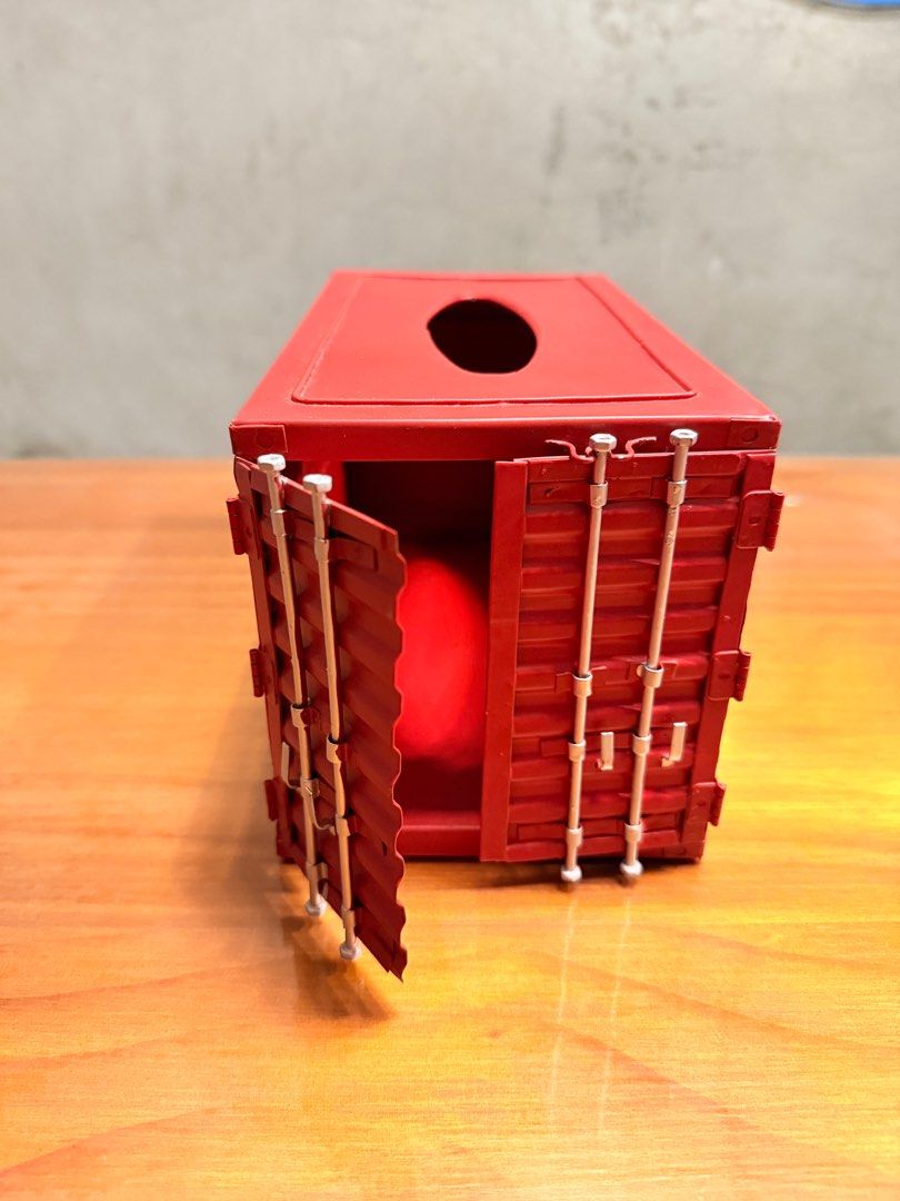 Unique Red K Line Container Tissue Box / Holder - industrial style ...