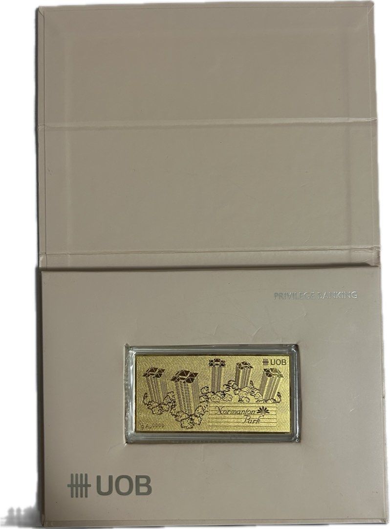 UOB 1g 吉祥如意 gold bar AU9999, Hobbies & Toys, Memorabilia & Collectibles ...