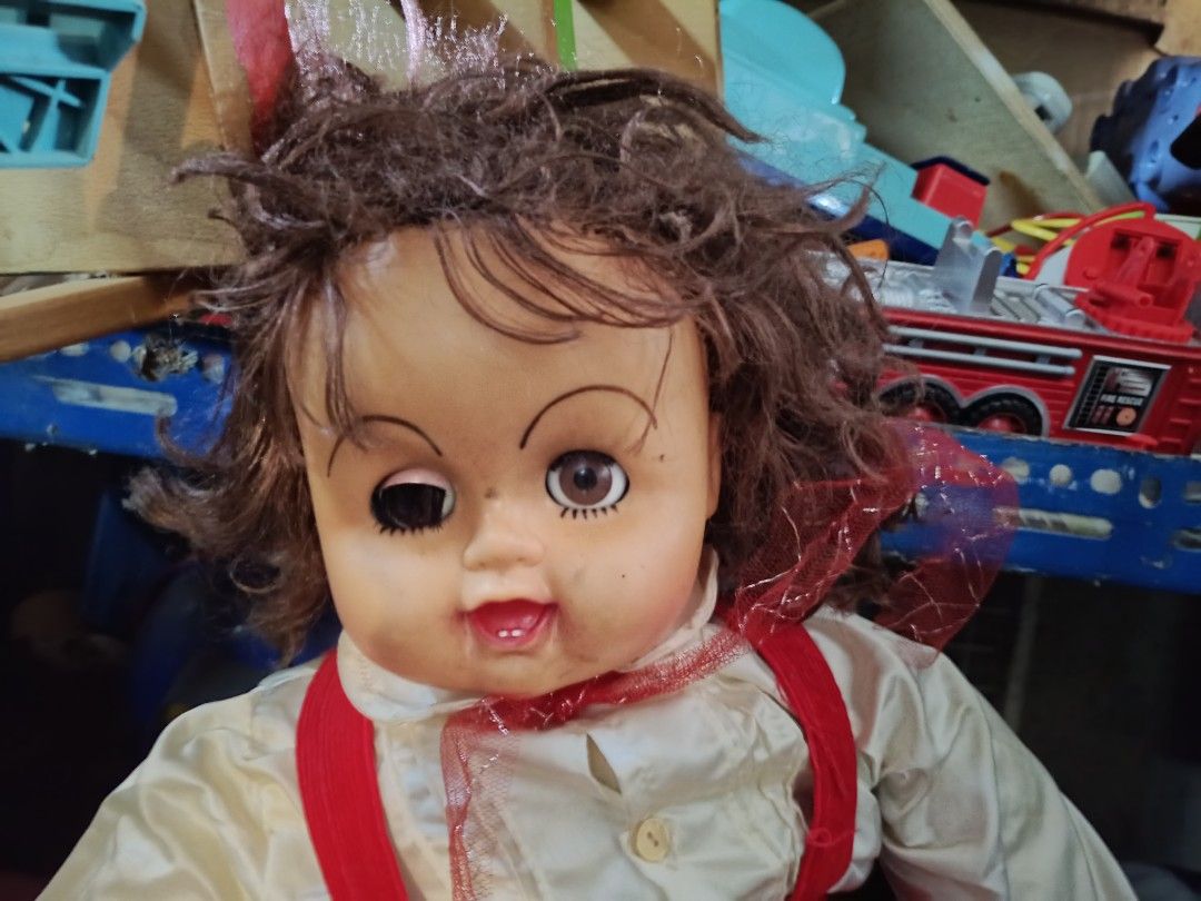 Vintage Doll in Red Outfit big size antique antik classic collection ...